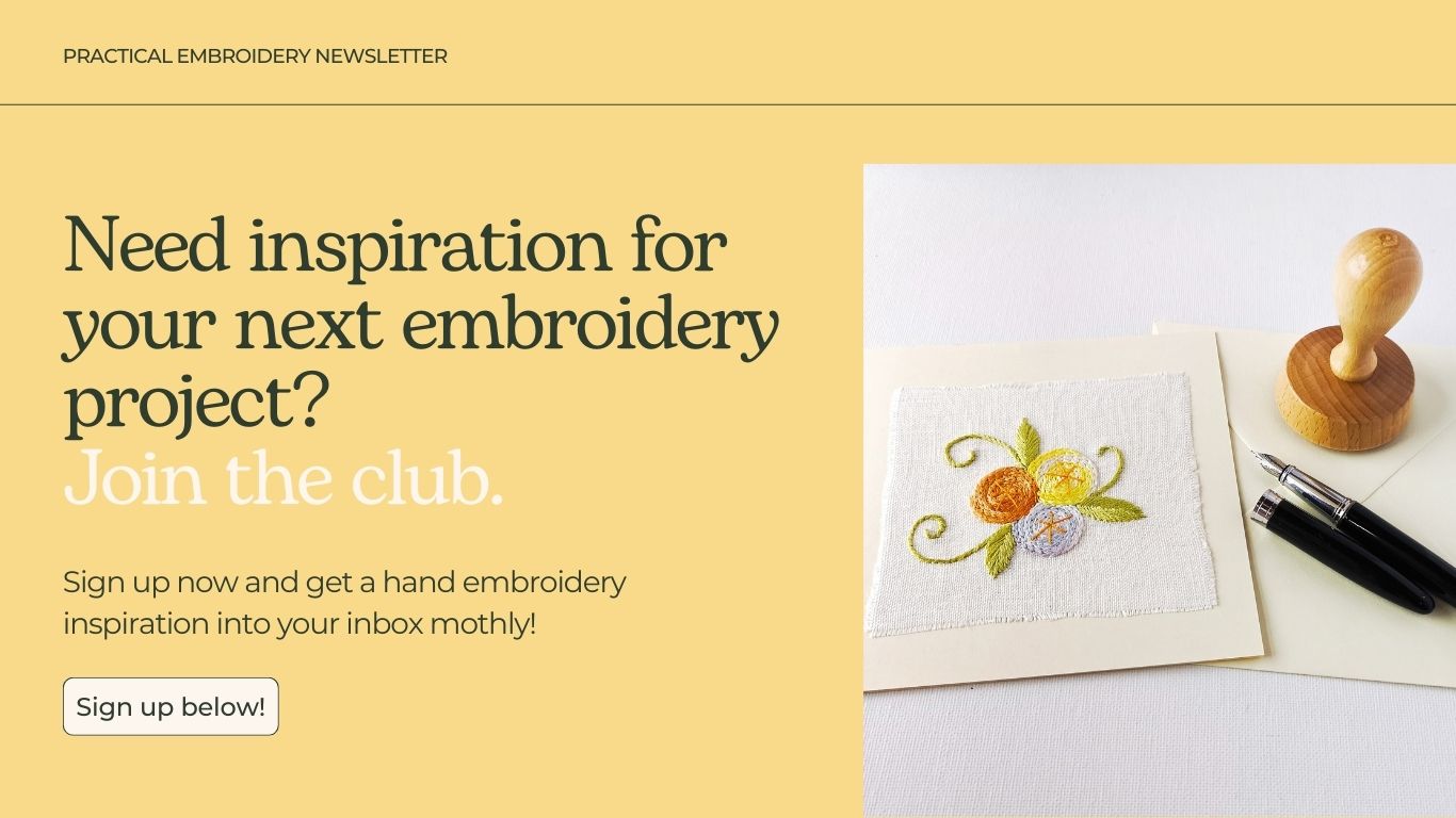 Practical Embroidery: Sign up for the newsletters