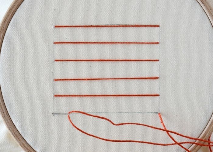 Burden Stitch: Library of hand embroidery stitches