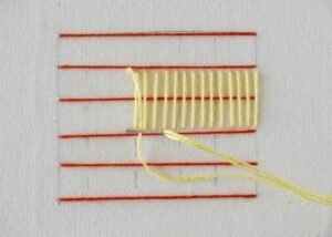 Burden Stitch: Library of hand embroidery stitches