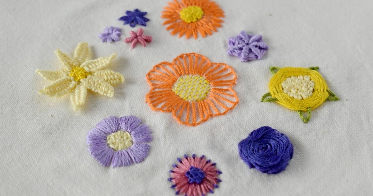 Beginner Flower Embroidery: Tutorial & Free PDF Download