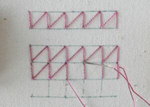 Bosnian Stitch: Library of hand embroidery stitches