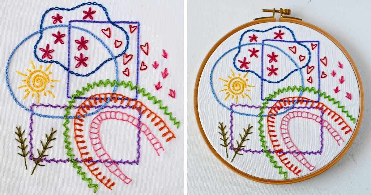 14 Chain Stitch Variations For Borders, Outlines, and Decoration