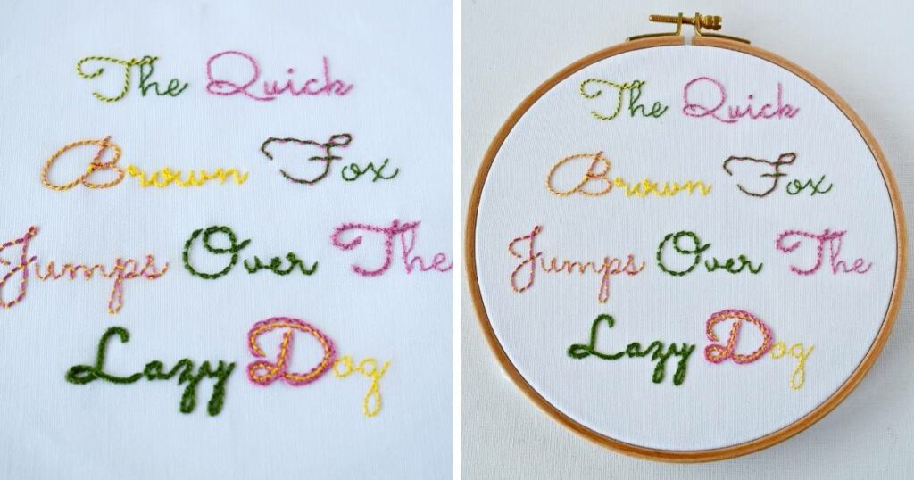 Stitches For Script Lettering - Basic to Fancy + Sampler & Tutorial