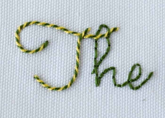 Stitches For Script Lettering - Basic to Fancy + Sampler & Tutorial